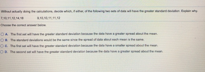 Solved Find The Range Of The Data Set Represented By The 0030