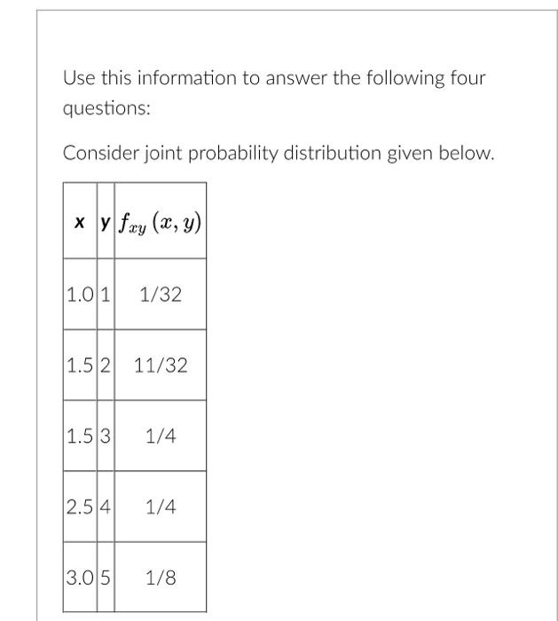 Solved Use this information to answer the following four | Chegg.com