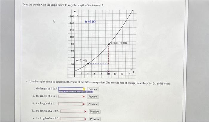 Drag the parple X on the graph below to vary the | Chegg.com