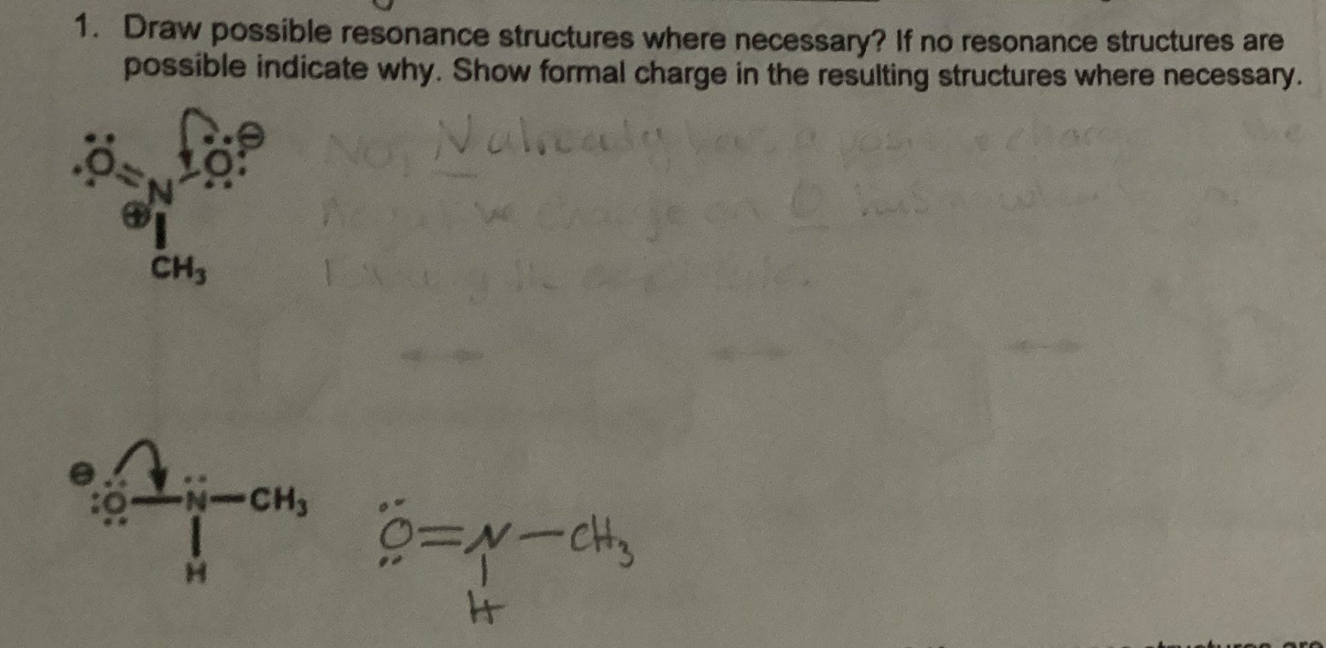 Solved Draw possible resonance structures where necessary? | Chegg.com