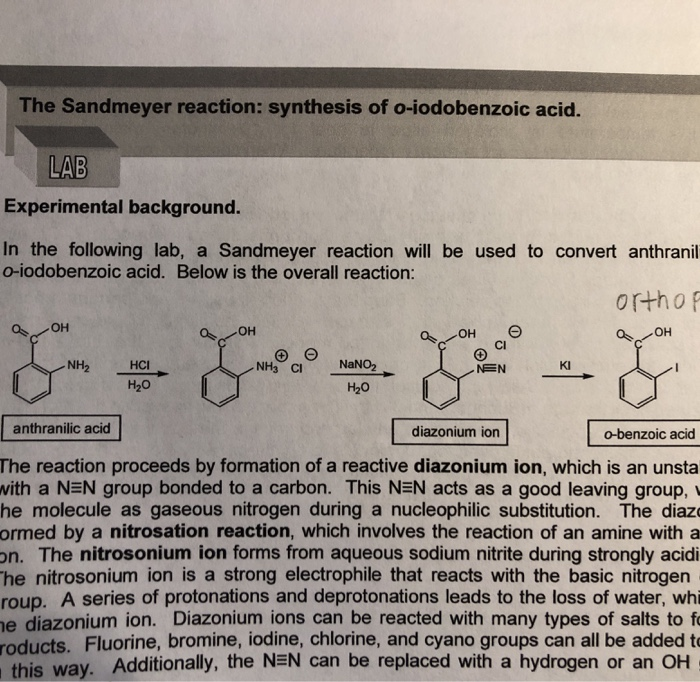 Abholen Lebenszeit Anreiz Sandmeyer Reaction Mechanism Seitw rts