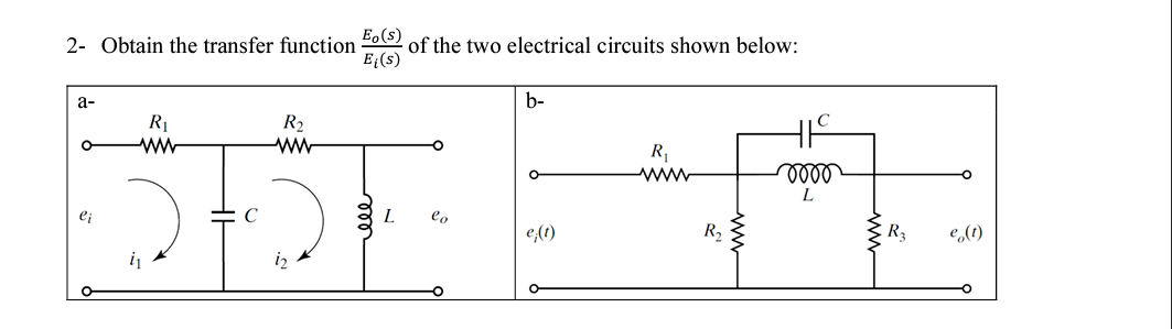 Solved 1- ﻿Use the complex impedance method to find the | Chegg.com