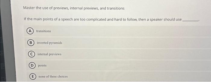 Solved Master the use of previews, internal previews, and | Chegg.com