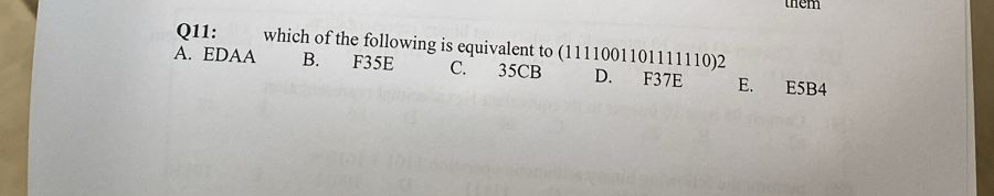Solved Q11: which of the following is equivalent to | Chegg.com