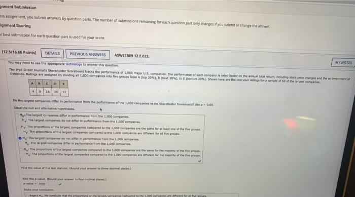 Solved gnment Submission igent, you submit answers by | Chegg.com