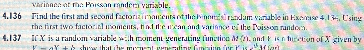 Solved 4.134) ﻿Derive the probability-generating function of | Chegg.com