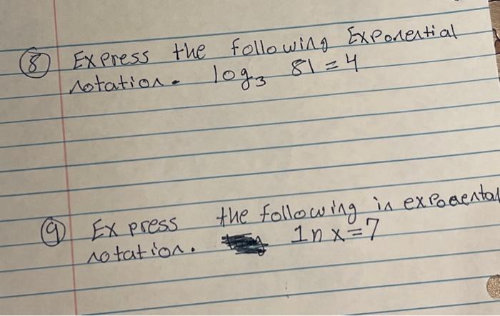 Solved 8 Express The Following Exponential Rotation