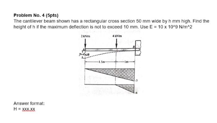 Solved Problem No. 3 (5pts) Solve the (area)AB ×XB using | Chegg.com