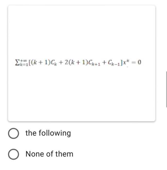 Solved By rewriting the summation of the power series Et | Chegg.com