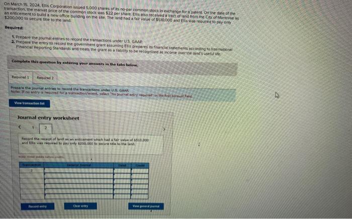 Solved On March 15, 2024. Eais Corporation issued 5.000 | Chegg.com