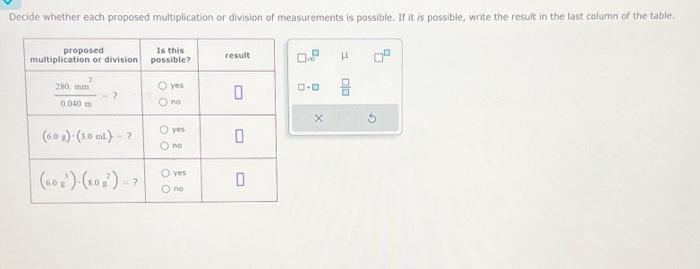 Solved Decide whether each proposed multiplication or | Chegg.com