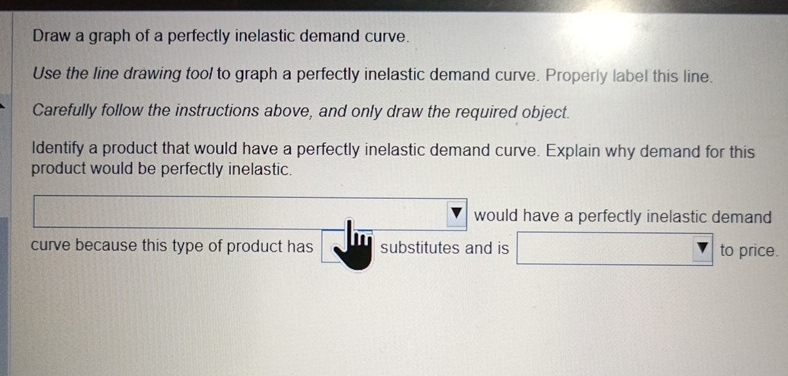 Solved Draw a graph of a perfectly inelastic demand | Chegg.com