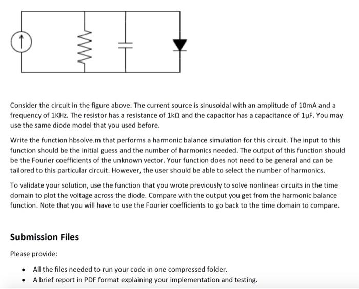 Solved Consider the circuit in the figure above. The current | Chegg.com