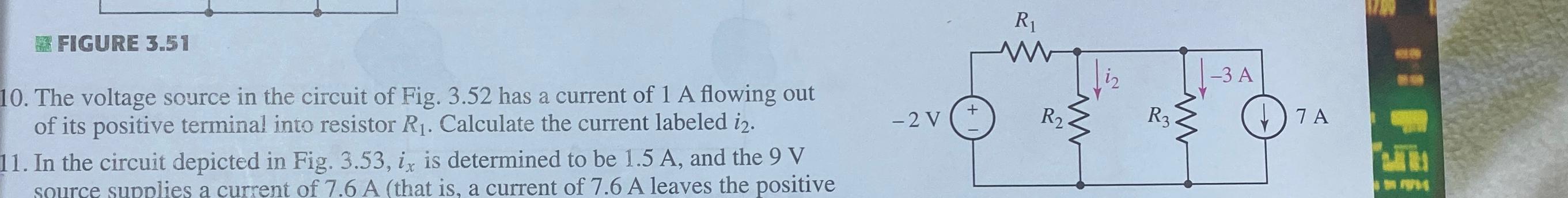 Solved FIGURE 3.5110. ﻿The voltage source in the circuit of | Chegg.com