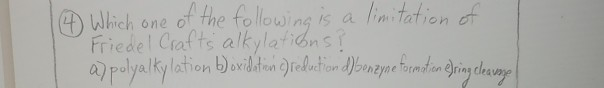 Solved (4 Which one of the following is a limitation of | Chegg.com