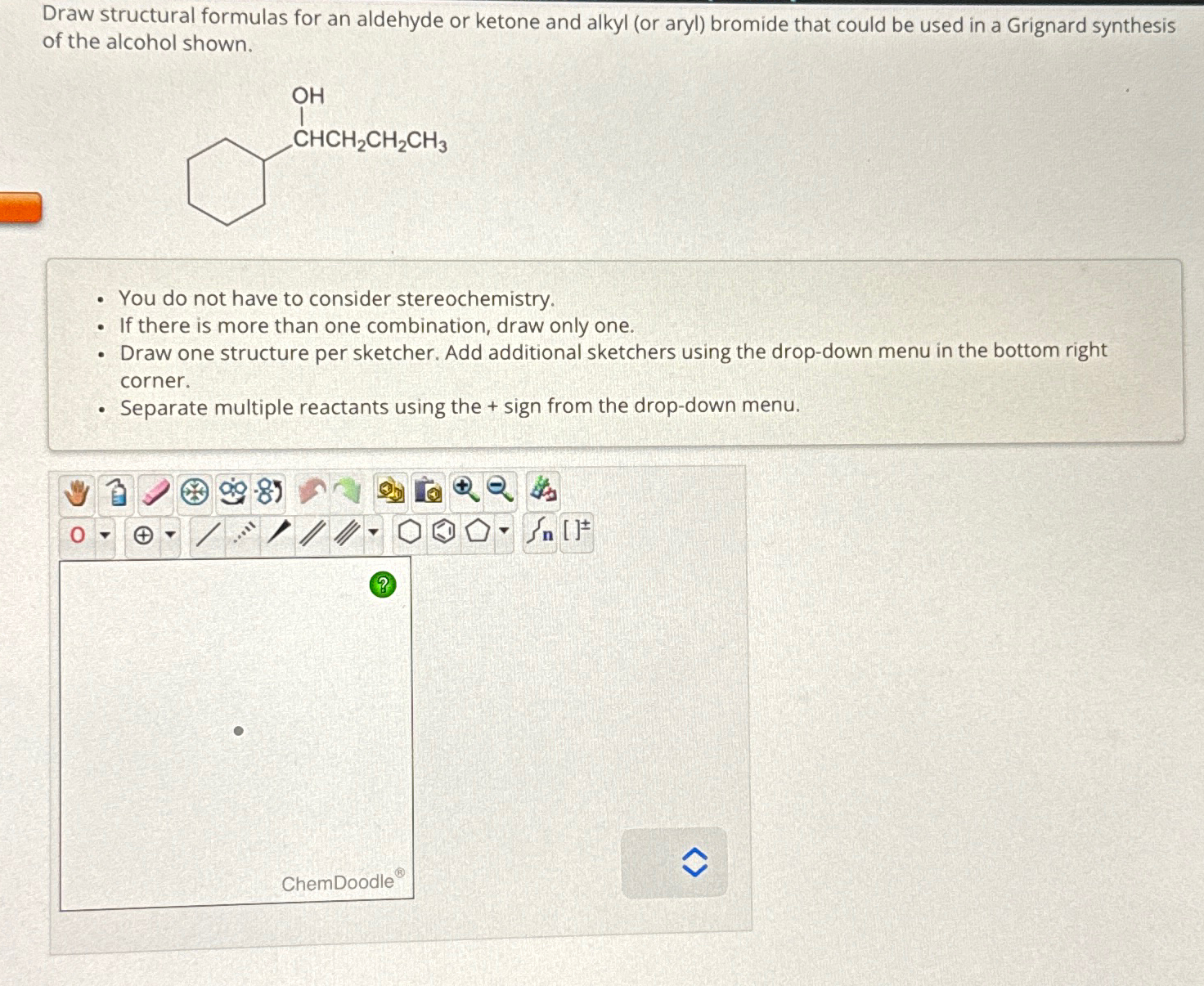 Solved Draw structural formulas for an aldehyde or ketone | Chegg.com