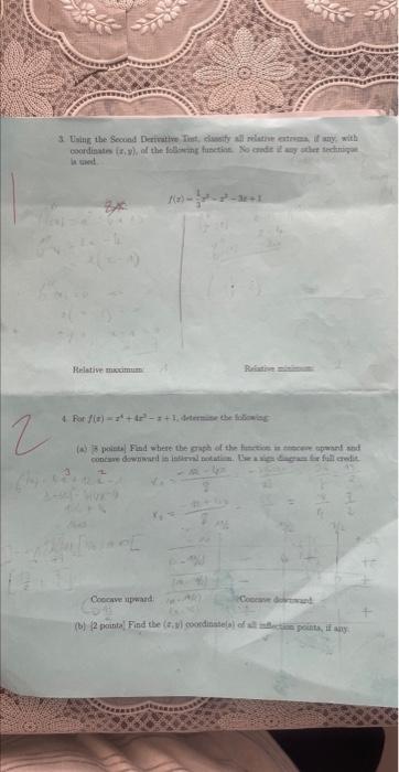 Solved Can you fully solve the exercises for me on number 3 | Chegg.com