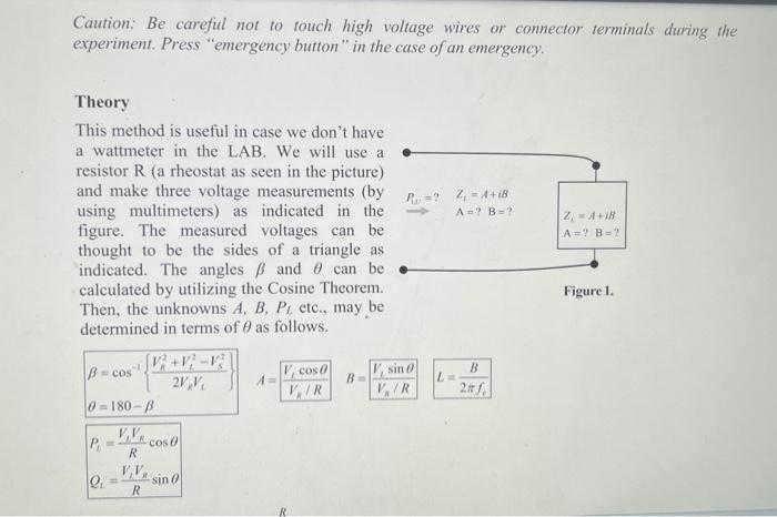 Solved Caution: Be careful not to touch high voltage wires | Chegg.com