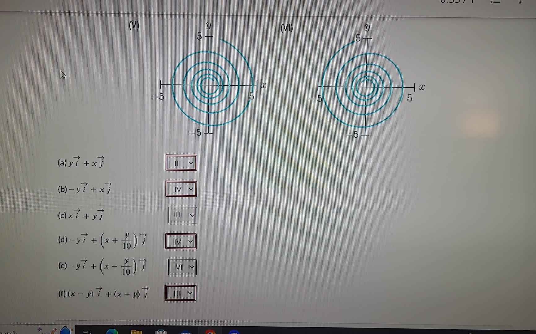 Solved Match the vector fields (a)-(f) with their flow lines | Chegg.com