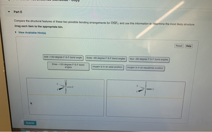 Solved Part E Compare the structural features of these two | Chegg.com