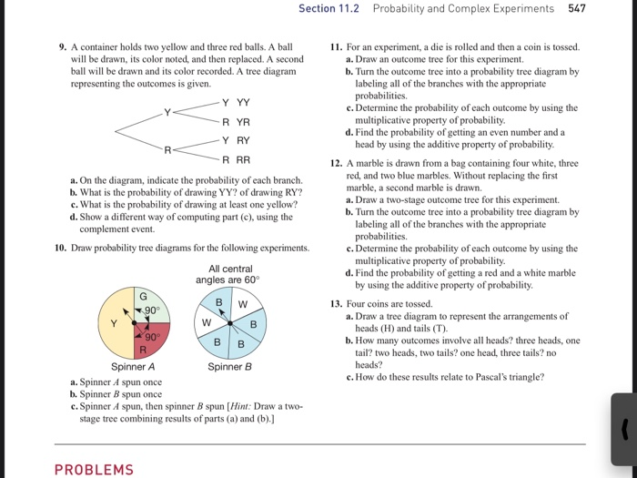 Solved Section 11.2 Probability and Complex Experiments 547 | Chegg.com