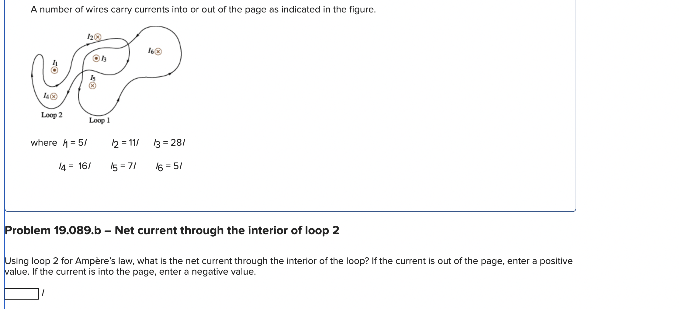Solved A number of ﻿wires carry currents into or ﻿out of | Chegg.com