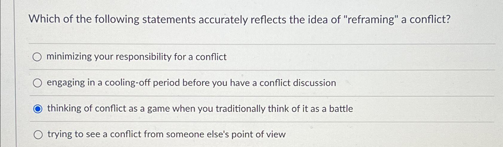 Solved Which of the following statements accurately reflects | Chegg.com