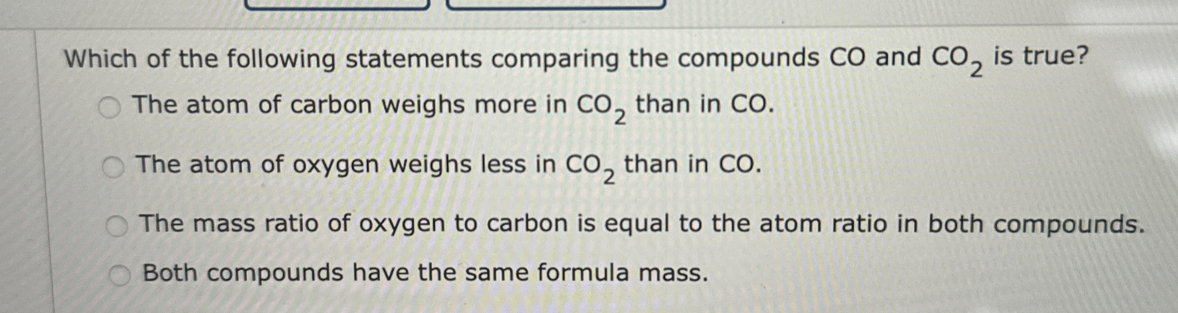 Solved Which of the following statements comparing the | Chegg.com