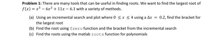 Problem 1: There are many tools that can be useful in | Chegg.com