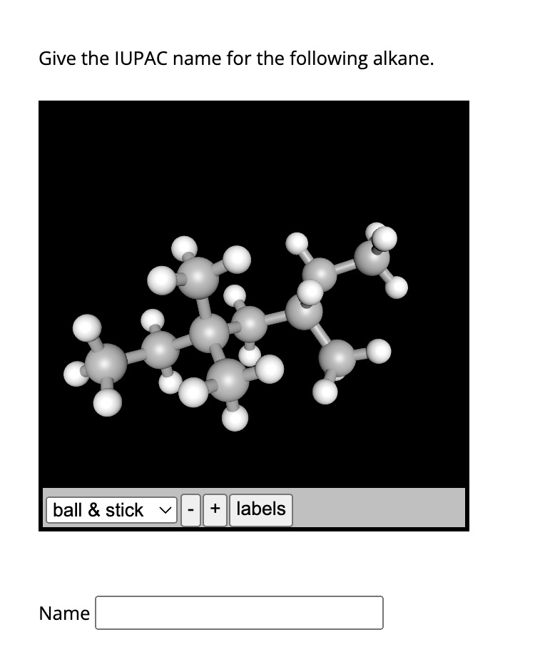 Solved Give the IUPAC name for the following alkane. Give | Chegg.com