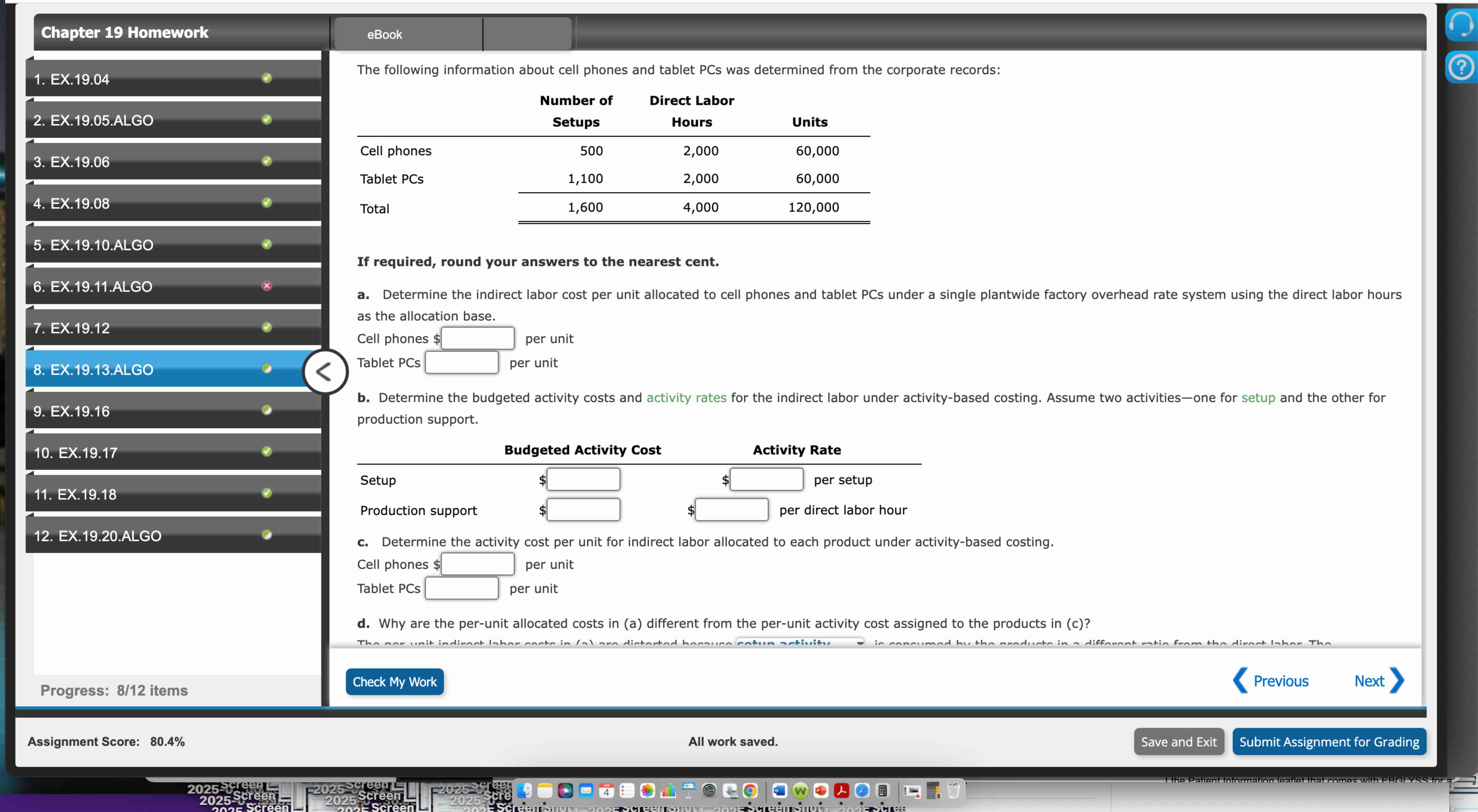 The following information about cell phones and | Chegg.com