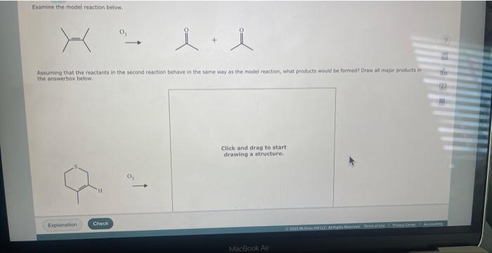 Solved Examine the modet reaction below. Assuming that the | Chegg.com