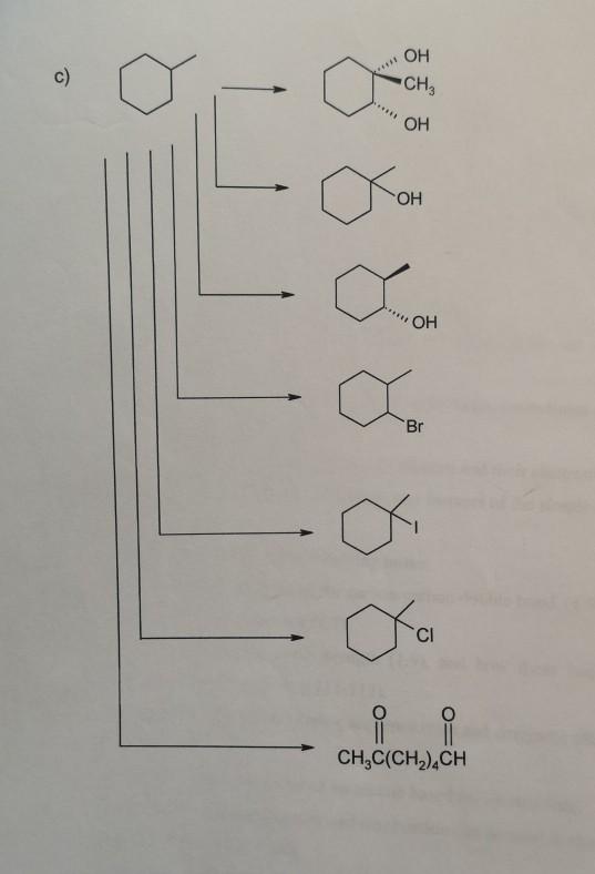 Solved a) (CH3),CH (CH3),C=CH2 (CH3),CHCH,OH (CH),C1 | Chegg.com