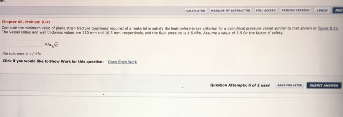 Solved CALCULATOR MESSAGE HY INSTRUCTOR FULL SCREEN PRINTER | Chegg.com