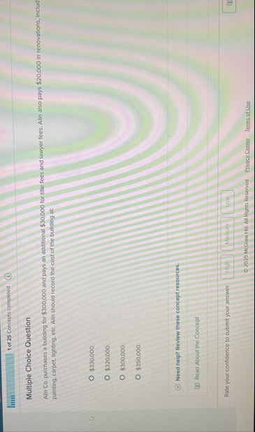 Solved 1 ﻿of 25 ﻿Concepts completedMultiple Choice | Chegg.com