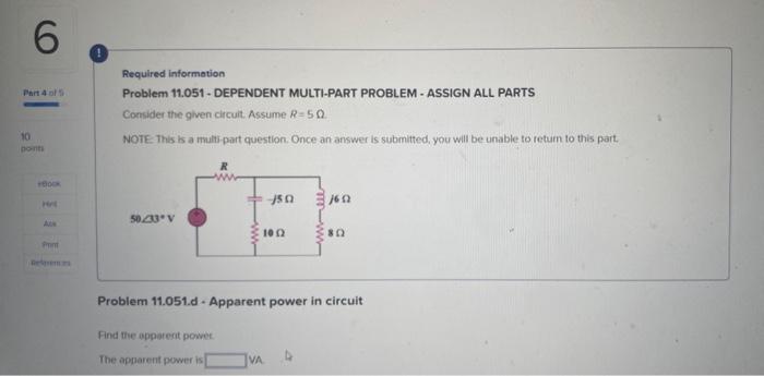 Solved Required informetion Problem 11.051 - DEPENDENT | Chegg.com
