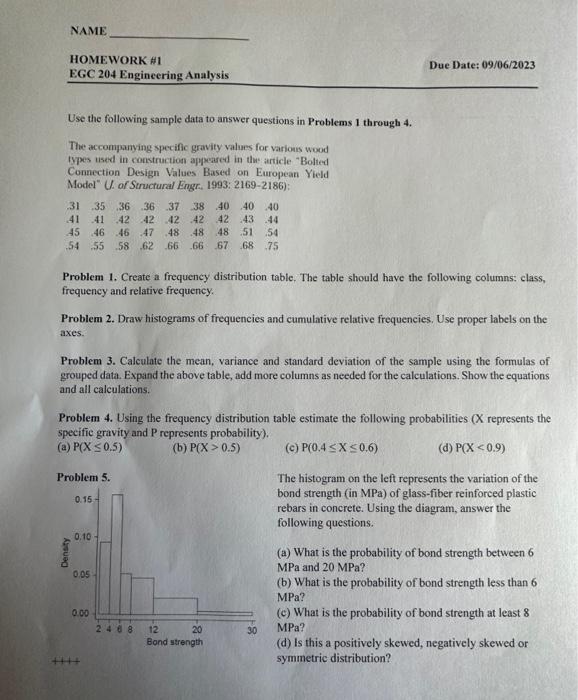 Use the following sample data to answer questions in | Chegg.com