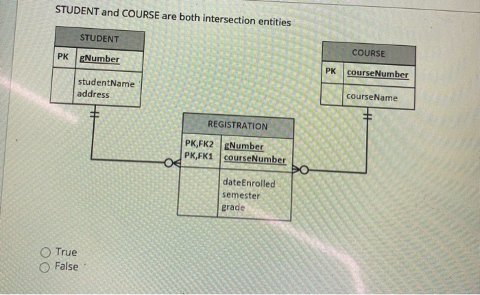 Solved In the following ER-CAR is an intersection entity | Chegg.com