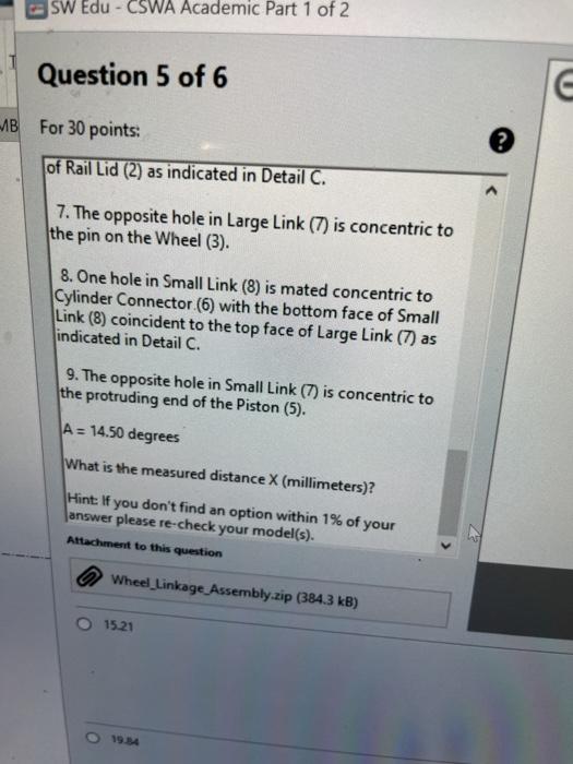 Solved sw CSWA Academc Part 1 of 2 n.com Question 5 of 6 For | Chegg.com