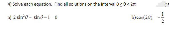 Solved Solve each equation. Find all solutions on the | Chegg.com