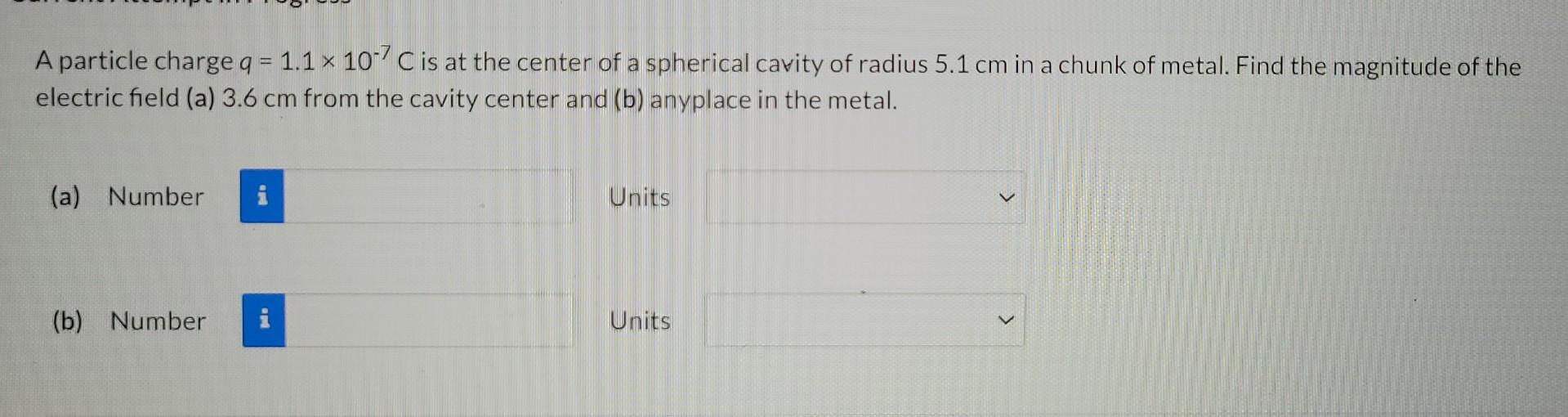 Solved A particle charge q=1.1×10−7C is at the center of a | Chegg.com