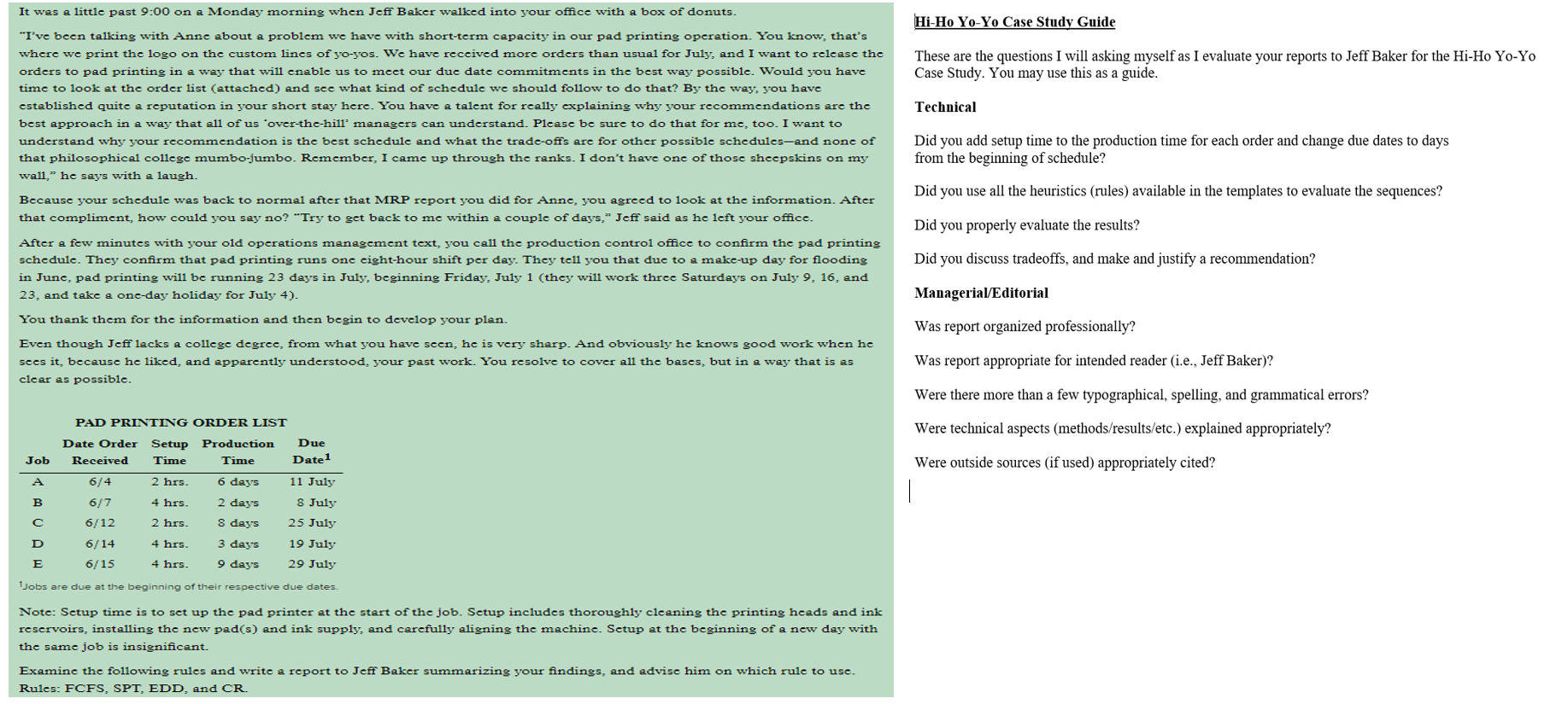 Solved Please solve this case, examine the following rules | Chegg.com