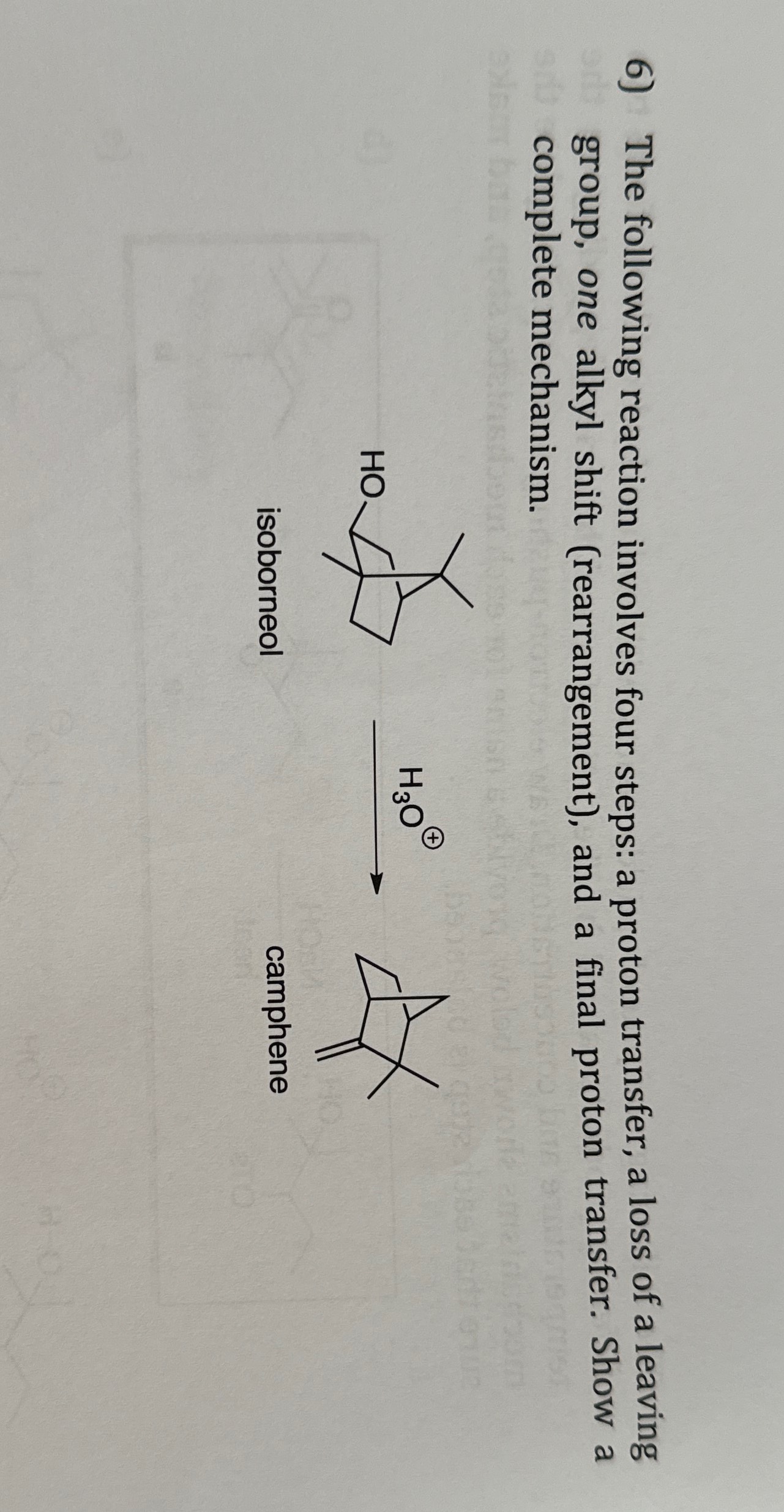 Solved The following reaction involves four steps: a proton | Chegg.com