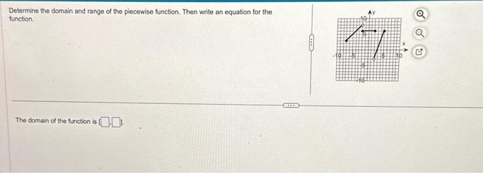 Solved Determine The Domain And Range Of The Piecewise