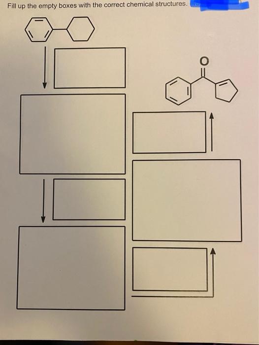 Solved Fill up the empty boxes with the correct chemical | Chegg.com