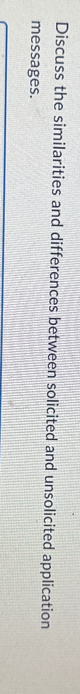 Solved Discuss the similarities and differences between | Chegg.com