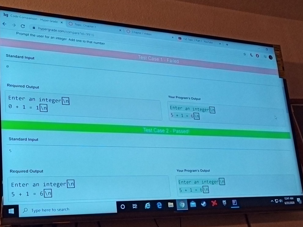 Solved hg Code Companson Hyper Grade X Topic Chapter | Chegg.com