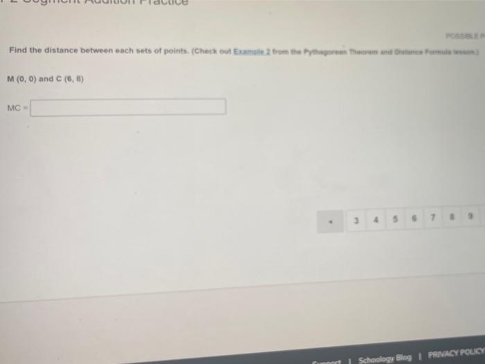 Solved 1-2 Segment Addition Practice POSSIBLE PON Use the | Chegg.com
