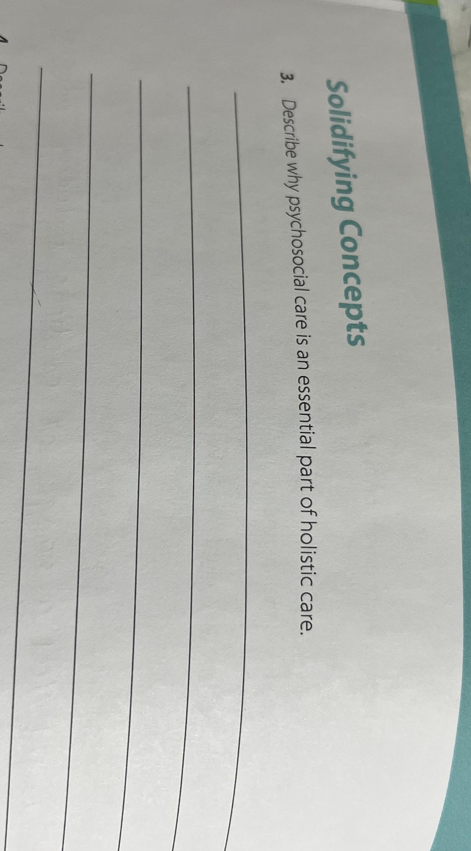 Solved Solidifying Concepts3. ﻿Describe why psychosocial | Chegg.com