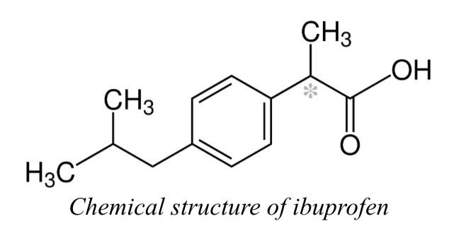 Solved Chemical structure of ibuprofen | Chegg.com